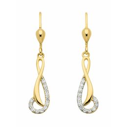 Adelia&acute;s ADELIA ́S Damen Paar Ohrh&auml;nger "1 Paar 333 Gold Ohrringe / Ohrh&auml;nger mit Zirkonia", Damen, Gold, gold, Gold, Ohrringe, 333 Gold mit Zirkonia
