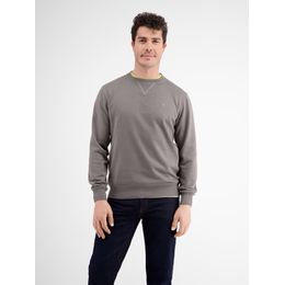 Lerros Herren Sweatshirt "Lerros Leichter Sweater in Strukturqualität", grau, Gr. S, 50% Baumwolle, 50% Polyester, Sweatshirts
