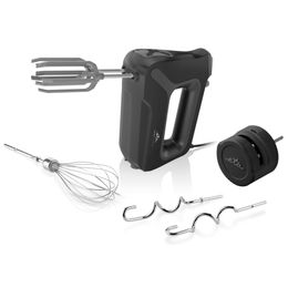 2THETA ETA Handmixer "LENTO Black ETA305190000", B:8,5cm H:18,5cm T:15cm, schwarz, Mixer, mit 2 Rührhaken, 2 Knethaken, 1 Schneebesen und 1 Messerschleifer