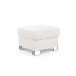 Hocker DOMO collection, B:59cm H:43cm T:59cm, beige, Garten, Hocker, "Anzio", wahlweise mit Federkern