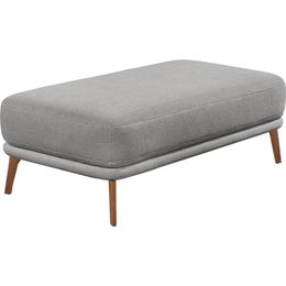 Schöner Wohnen Kollektion Hockerbank, B:120cm H:45cm T:70cm, grau, SCHÖNER WOHNEN-KOLLEKTION, 16% Baumwolle, 79% Polyester, 5% Polyacryl, Hocker, "Pearl - 5 Jahre