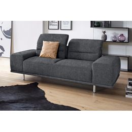 Sit & More 2,5-Sitzer SIT & MORE, B:202cm H:93cm T:111cm, grau, Struktur (100% Polyester);Luxus-Microfaser ALTARA NUBUCK (100% Polyester);Luxus-Microfaser (100%