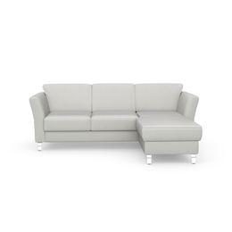 Sit & More Ecksofa SIT & MORE, B:248cm H:87cm T:162cm, grau, Wohnzimmer, Sofas, "Visby L-Form", wahlweise mit Bettfunktion und Bettkasten, frei im Raum stellbar