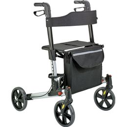 Bischof Rollator, schwarz, B:60,5cm H:94,3cm T:80cm, Rollatoren, 2-fach faltbar, SGS geprüfte Sicherheit