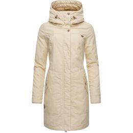 Ragwear Damen Wintermantel "Jannisa", beige, Gr. XL, Au&szlig;enmaterial: 65% Polyester, 35% Baumwolle; Innenfutter: 100% Polyester; Wattierung: 100%