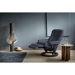Relaxsessel stressless, B:79cm H:101cm T:77cm, blau, Leder BATICK: BATICK ist ein leicht korrigiertes, durchgefärbtes und genarbtes Möbelleder, bei