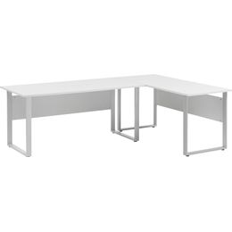 Eckschreibtisch Schildmeyer, H:73,2cm, grau, Büro, Tische, "Serie 1500"