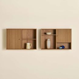 Sideboard, B:89cm H:61cm T:32,5cm, braun, HAMMEL FURNITURE, Massivholz, Spanplatte, Wohnzimmer, Sideboards, "Mistral, Hochwertig H&auml;ngeregal,