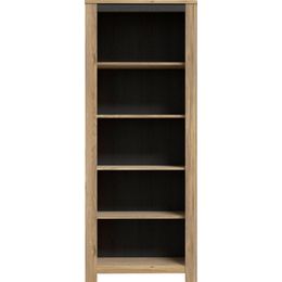 Aktenregal FORTE, B:76,9cm H:191,9cm T:55,6cm, braun, Dekorfolie, Spanplatte, Regale, "Cayetano", B&uuml;cherregal