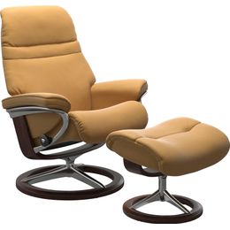 Relaxsessel stressless, B:83cm H:105cm T:74cm, gelb, Leder BATICK: BATICK ist ein leicht korrigiertes, durchgefärbtes und genarbtes Möbelleder, bei
