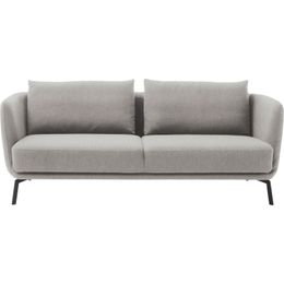 Schöner Wohnen Kollektion 3-Sitzer, B:210cm H:71cm T:91cm, silber, SCHÖNER WOHNEN-KOLLEKTION, 96% Polyester, 4% Polyacryl, Sofas, "Pearl - 5 Jahre Hersteller-Garantie, auch in
