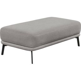 Schöner Wohnen Kollektion Hockerbank, B:120cm H:45cm T:70cm, silber, SCHÖNER WOHNEN-KOLLEKTION, 16% Baumwolle, 79% Polyester, 5% Polyacryl, Hocker, "Pearl - 5 Jahre