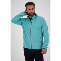 DEPROC Active Herren Fleecejacke "KIRKVALE II MEN", blau, Gr. 48, 100% Polyester, Jacken, weiche Fleecejacke in traditioneller Optik