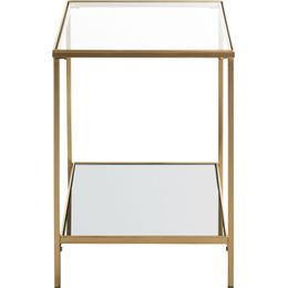 Beistelltisch HAKU, B:39cm H:55cm T:39cm, gold, Wohnzimmer, Tische