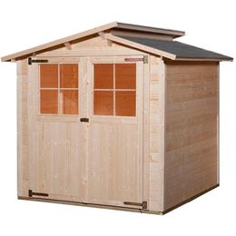 Gartenhaus Weka, beige, Gartenh&auml;user, "323 Gr.1, natur, 19 mm"