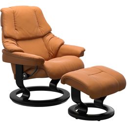 Relaxsessel stressless, B:88cm H:98cm T:78cm, braun, Wohnzimmer, Sessel, "Reno", mit Classic Base, Größe S, M & L, Gestell Schwarz