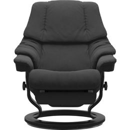 Relaxsessel stressless, B:79cm H:98cm T:78cm, grau, Leder BATICK: BATICK ist ein leicht korrigiertes, durchgefärbtes und genarbtes Möbelleder, bei