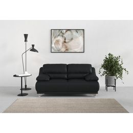 2-Sitzer COTTA, B:180cm H:86cm T:93cm, schwarz, 100% Echtleder, Sofas, "Maranello"