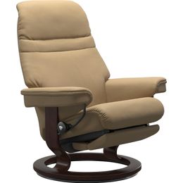 Relaxsessel stressless, B:88cm H:103cm T:78cm, beige, Leder BATICK: BATICK ist ein leicht korrigiertes, durchgefärbtes und genarbtes Möbelleder, bei