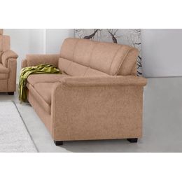 Sit & More 3-Sitzer SIT & MORE, B:182cm H:89cm T:90cm, braun, Flachgewebe (100% Polyester) / Struktur (100% Polyester);Luxus-Microfaser ALTARA NUBUCK (100%