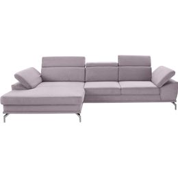 Sit & More Ecksofa SIT & MORE, B:311cm H:85cm T:181cm, grau, Wohnzimmer, Sofas, "Scorpio L-Form", inklusive Sitztiefenverstellung, wahlweise mit Kopfverstellung