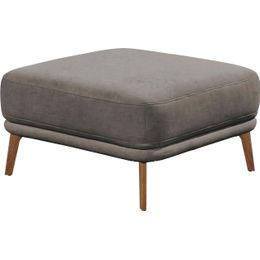 Schöner Wohnen Kollektion Hocker, B:80cm H:45cm T:80cm, grau, SCHÖNER WOHNEN-KOLLEKTION, 100% Polyester, Wohnzimmer, Hocker, "Pearl - 5 Jahre Hersteller-Garantie, auch in