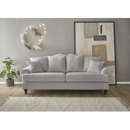 3,5-Sitzer Home Affaire, B:230cm H:95cm T:100cm, grau, Sofas, "WESTMINSTER", mit Federkern-Polsterung