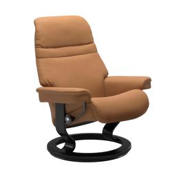 Relaxsessel stressless, B:75cm H:100cm T:73cm, braun, Leder BATICK: BATICK ist ein leicht korrigiertes, durchgefärbtes und genarbtes Möbelleder, bei