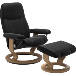 Relaxsessel stressless, B:72cm H:94cm T:70cm, schwarz, Leder BATICK: BATICK ist ein leicht korrigiertes, durchgefärbtes und genarbtes Möbelleder, bei