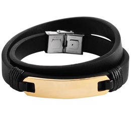 Adelia&acute;s ADELIA ́S Herren Edelstahlarmband "Herren Armband aus Edelstahl", Edelstahl, gold, Edelstahl, Armb&auml;nder