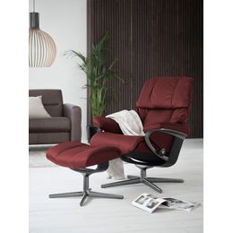 Relaxsessel stressless, B:79cm H:99cm T:75cm, rot, Leder PALOMA: PALOMA ist ein durchgefärbtes Semianilin-Möbelleder mit natürlicher Narbung.,