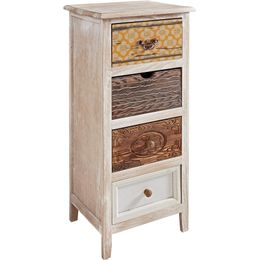 Kommode HEINE HOME, B:35cm H:76cm T:30cm, bunt, Massivholz, Sideboards