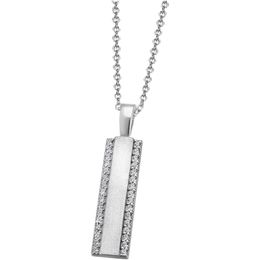 Firetti Damen Kette mit Anhänger "Schmuck Geschenk Silber 925 Halsschmuck Halskette Ankerkette", Silber 925 (Sterlingsilber), L: 45 B: 1,2mm, silber,