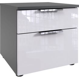 Nachtkommode wimex, B:41cm H:39cm T:41cm, grau, Spanplatte, Sideboards, "level36 D by fresh to go", 2 Schubladen mit soft-close Funktion, lackierte