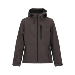 WHISTLER Jungen Softshelljacke "Rosea", braun, Gr. 128, unifarben, 100% Polyester, Jacken, mit wasserdichter Membran