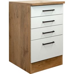 Schubkasten-Unterbau Flex-Well, B:50cm H:85cm T:60cm, beige, Holzwerkstoff, Schränke, "Vintea", (B x H x T) 50 x 85 x 60 cm, mit praktischen