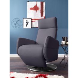 Sit & More TV-Sessel SIT & MORE, B:71cm H:110cm T:82cm, grau, Luxus-Microfaser (90% Polyester, 10% Polyamid);Flachgewebe (100% Polyester);Struktur (100%