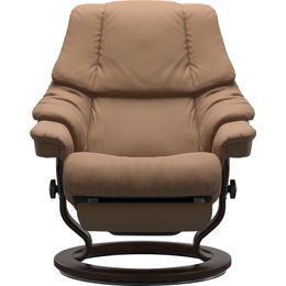 Relaxsessel stressless, B:88cm H:98cm T:77cm, braun, Leder BATICK: BATICK ist ein leicht korrigiertes, durchgefärbtes und genarbtes Möbelleder, bei