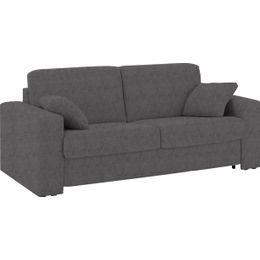 Schlafsofa Home Affaire, B:200cm H:85cm T:100cm, braun, Struktur/Luxus-Microfaser (100% Polyester);Struktur fein ( 100% Polyester), Wohnzimmer,
