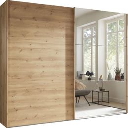 Schwebet&uuml;renschrank Wiemann, B:246,9cm H:217cm T:67cm, braun, Glas, Holzwerkstoff, Schr&auml;nke, "Korfu", hochwertige Beschl&auml;ge
