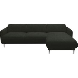 Ecksofa Andas, B:269cm H:73cm T:156cm, grau, 100% Polyester, Wohnzimmer, Sofas, "Skovsende Sitzbreite 245 cm, Rückenlehne stufenlos hochklappbar