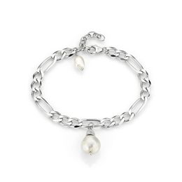 Firetti Damen Perlenarmband "Schmuck Geschenk Armschmuck Armkette Perle", 22,5cm, Perlen Silber 925 (Sterlingsilber), bunt, Perlen, Silber 925