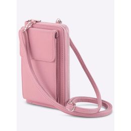 Heine Damen Handytasche, rosa, Polyurethan, unifarben, Taschen