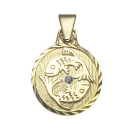 Vivance Damen Kettenanh&auml;nger "333/- Gelbgold", one-size, Gold, 0,8 g, gelb, Gold, Schmuckanh&auml;nger
