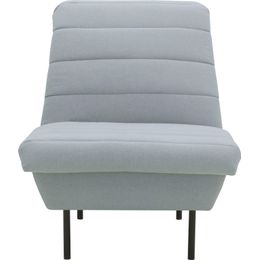 Sessel, B:72cm H:92cm T:103cm, blau, LOOKS by Wolfgang Joop, 100% Polyester, Sessel, "LOOKS IX", Quersteppung, ohne Armlehnen