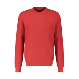 Lerros Herren Strickpullover "Lerros Strickpullover, O-Neck", grau, Gr. S, 100% Baumwolle, Pullover