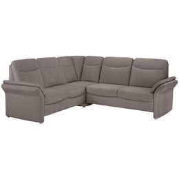 Ecksofa Home Affaire, B:251cm H:103cm T:231cm, braun, Wohnzimmer, Sofas, "Tahoma L-Form", mit Armlehnfunktion, wahlweise Bettfunktion, Schublade,