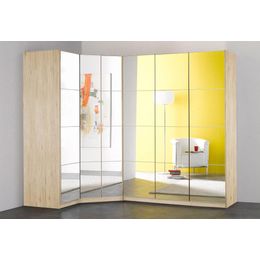 Eckkleiderschrank Priess, H:193cm, braun, Holzwerkstoff, Schr&auml;nke, "Malaga Schlafzimmerschrank Eckl&ouml;sung erweiterbar in drei Farben", Kleiderschrank