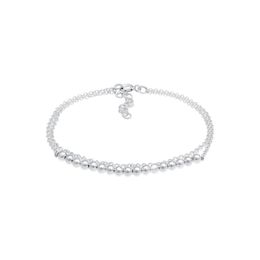 Elli Damen Armband "Basic Layer Kettchen Kugeln Geo Design 925 Silber", 16cm, ohne Stein, Silber 925 (Sterlingsilber), silber, Silber 925