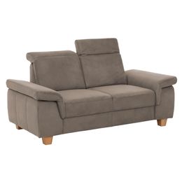 2-Sitzer Home Affaire, B:173cm T:96cm, braun, Luxus-Microfaser Florence (100% Polyester);Luxus-Microfaser weich (90% Polyester, 10%